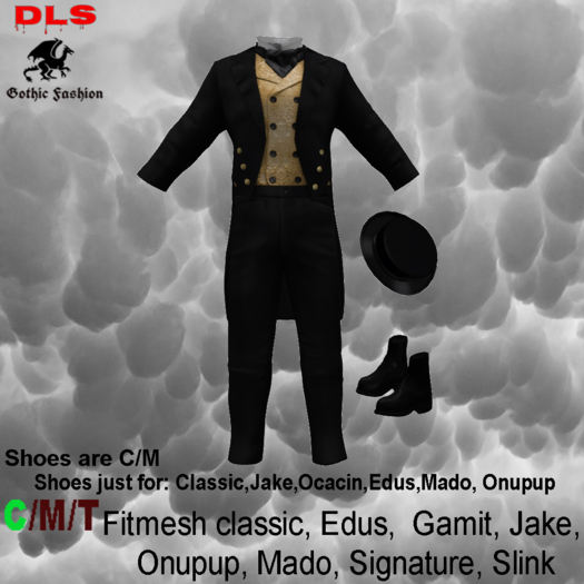 Second Life Marketplace Regency Outfit Fitmesh Demo Boxed